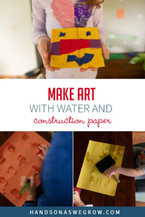 Crazy Easy Paint with Water Construction Paper Art for Kids | HOAWG