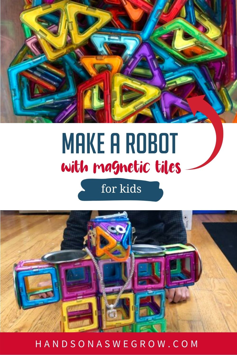 Magnetic Tiles Robot Creative and Simple Activity | HOAWG