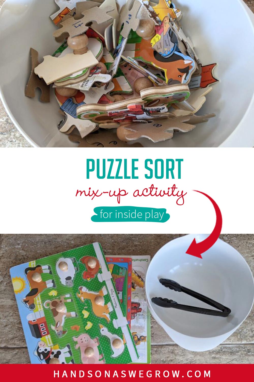 Puzzle Play Mix-Up Activity for Indoor Adventures | HOAWG