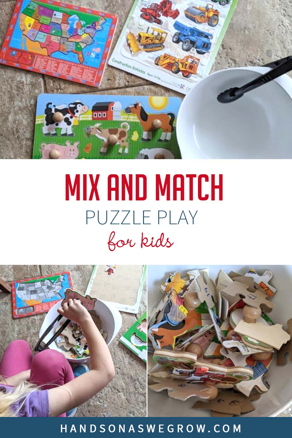 Puzzle Play Mix-Up Activity for Indoor Adventures | HOAWG