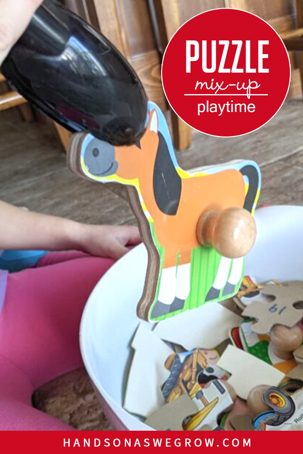 Puzzle Play Mix-Up Activity for Indoor Adventures | HOAWG