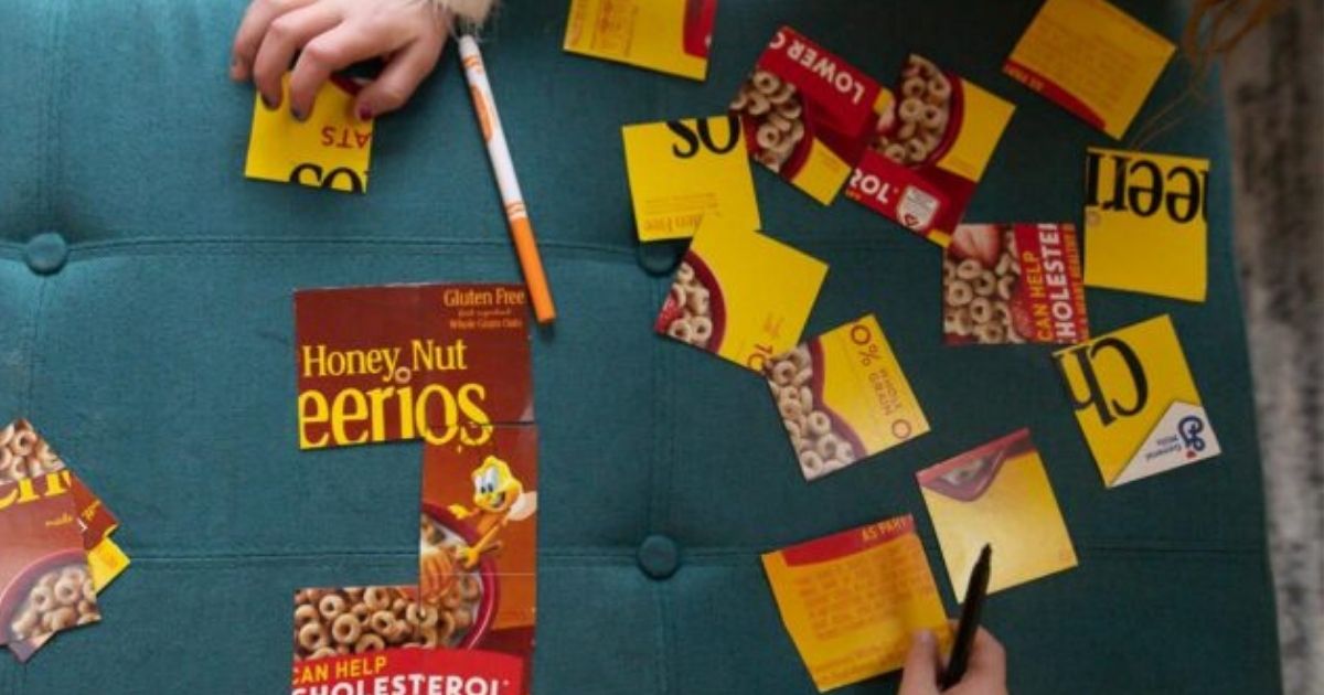 Simple Cereal Box Math Puzzle Search and Solve for Kids - HOAWG