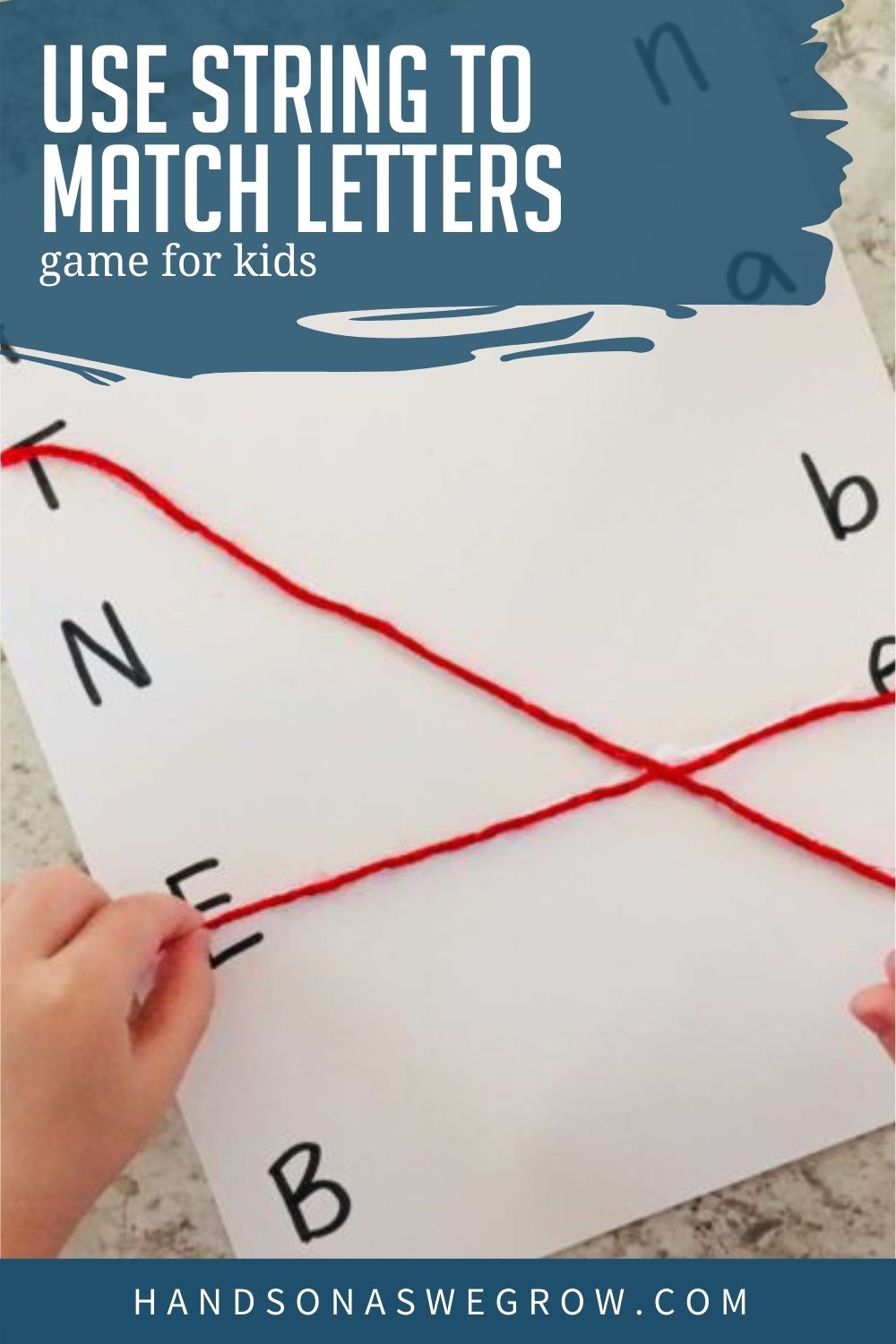 Upper and Lowercase Letter Match Activity with String | HOAWG®