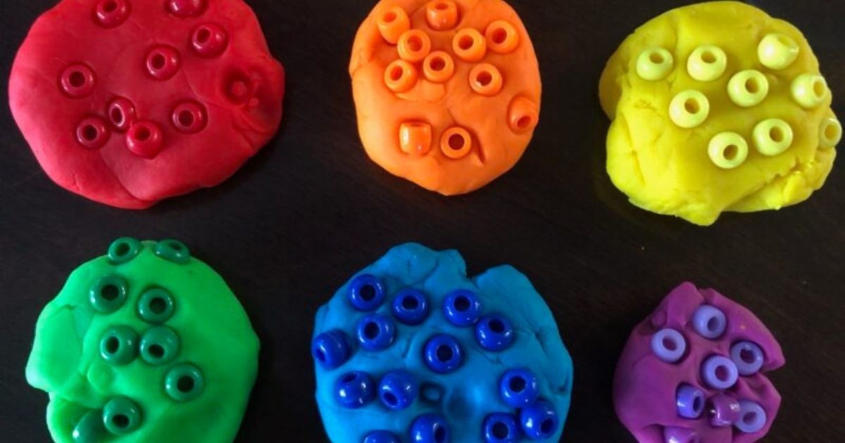 Colorful Play Dough Activity for Fine Motor Skills - Hands On As We Grow®