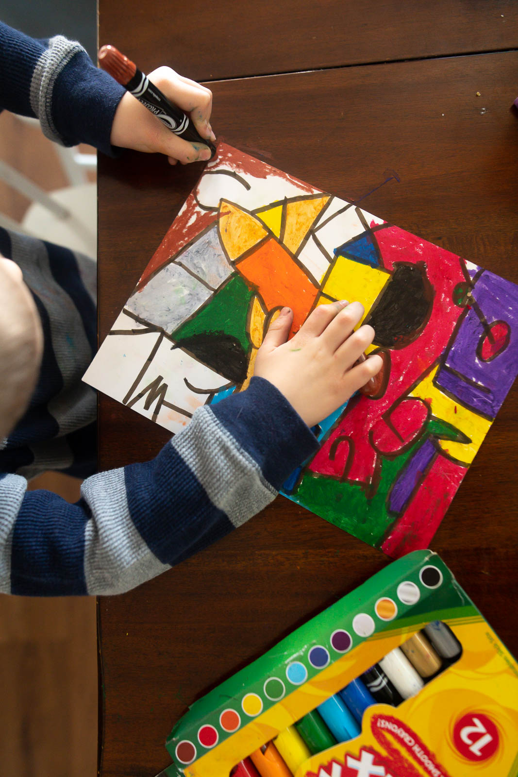 Alphabet Art Project Paired with Chicka Chicka Boom Boom!