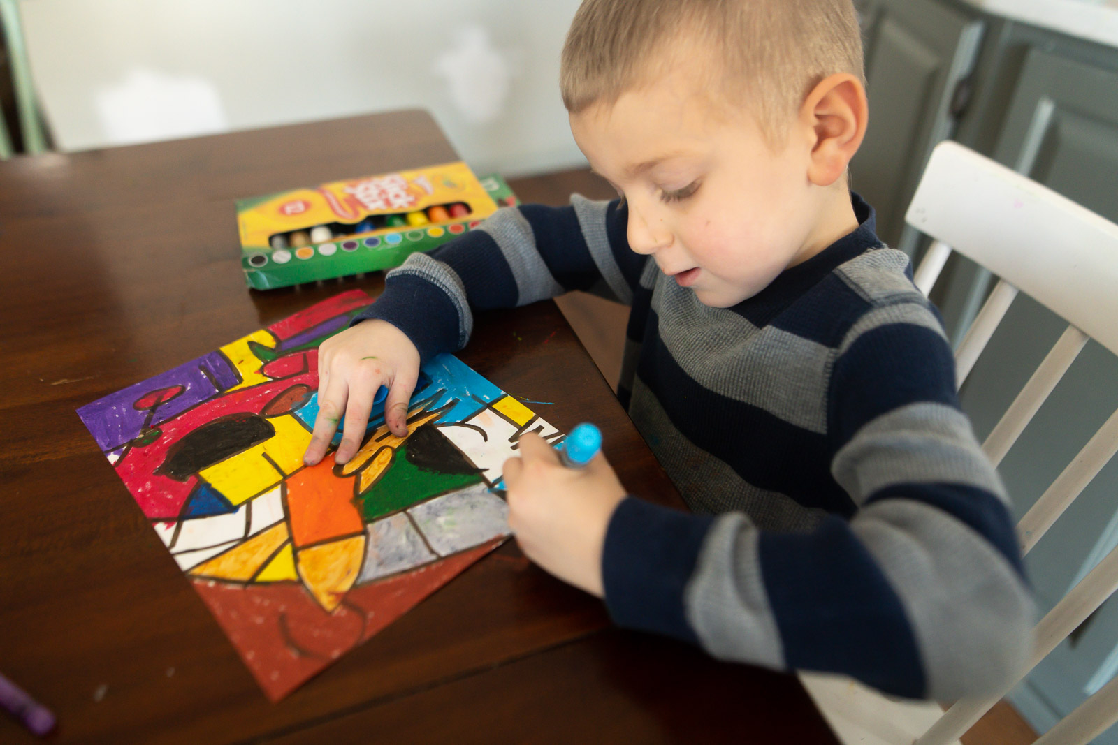 Alphabet Art Project Paired with Chicka Chicka Boom Boom!
