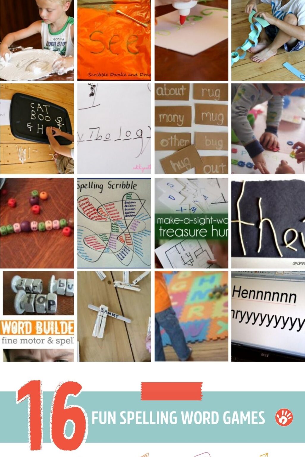 Practice Spelling Words with 21 Obvious & Crazy Games for Kindergarten