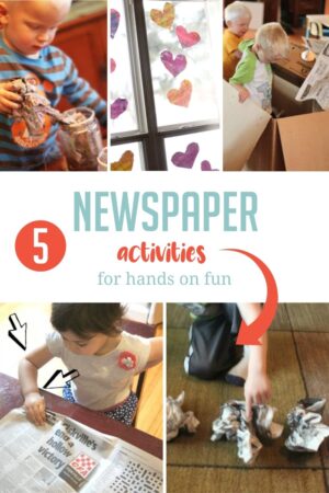 5 Ways to Have Fun with Newspaper Activities - Hands On As We Grow®