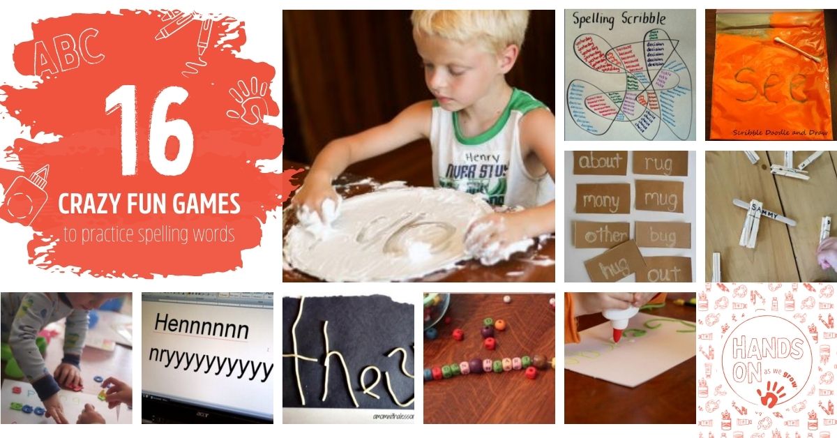 Practice Spelling Words with 21 Obvious & Crazy Games for Kindergarten