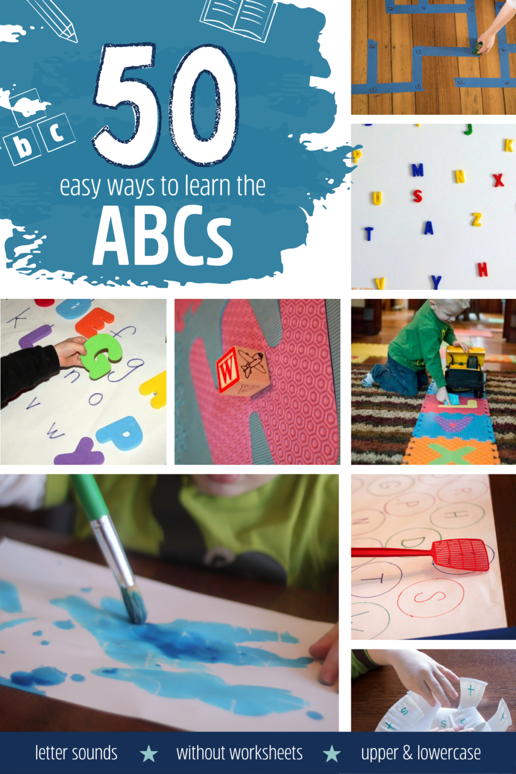 50 Simple Alphabet Activities for Preschoolers - Hands On As We Grow®