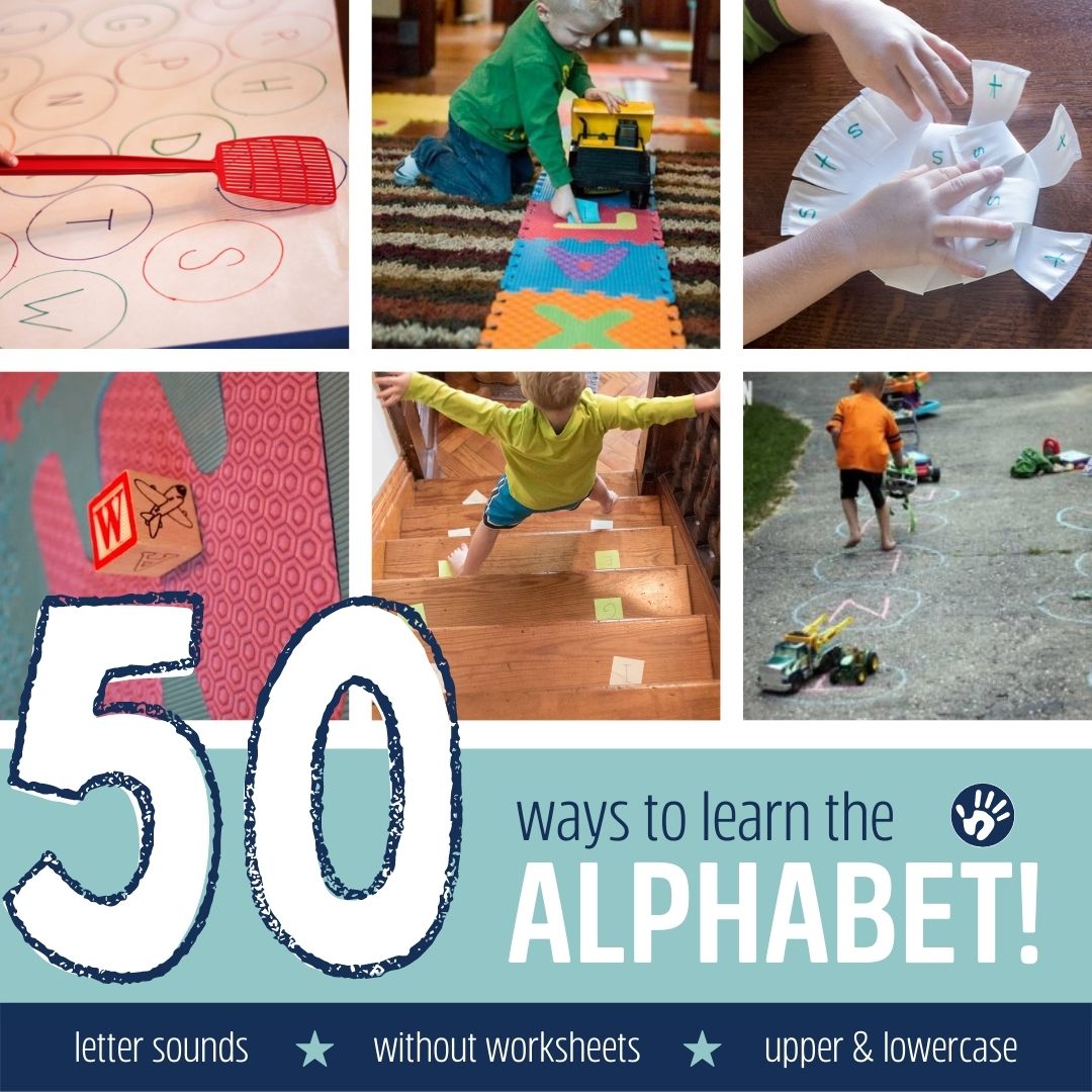 50 Simple Alphabet Activities for Preschoolers - Hands On As We Grow®