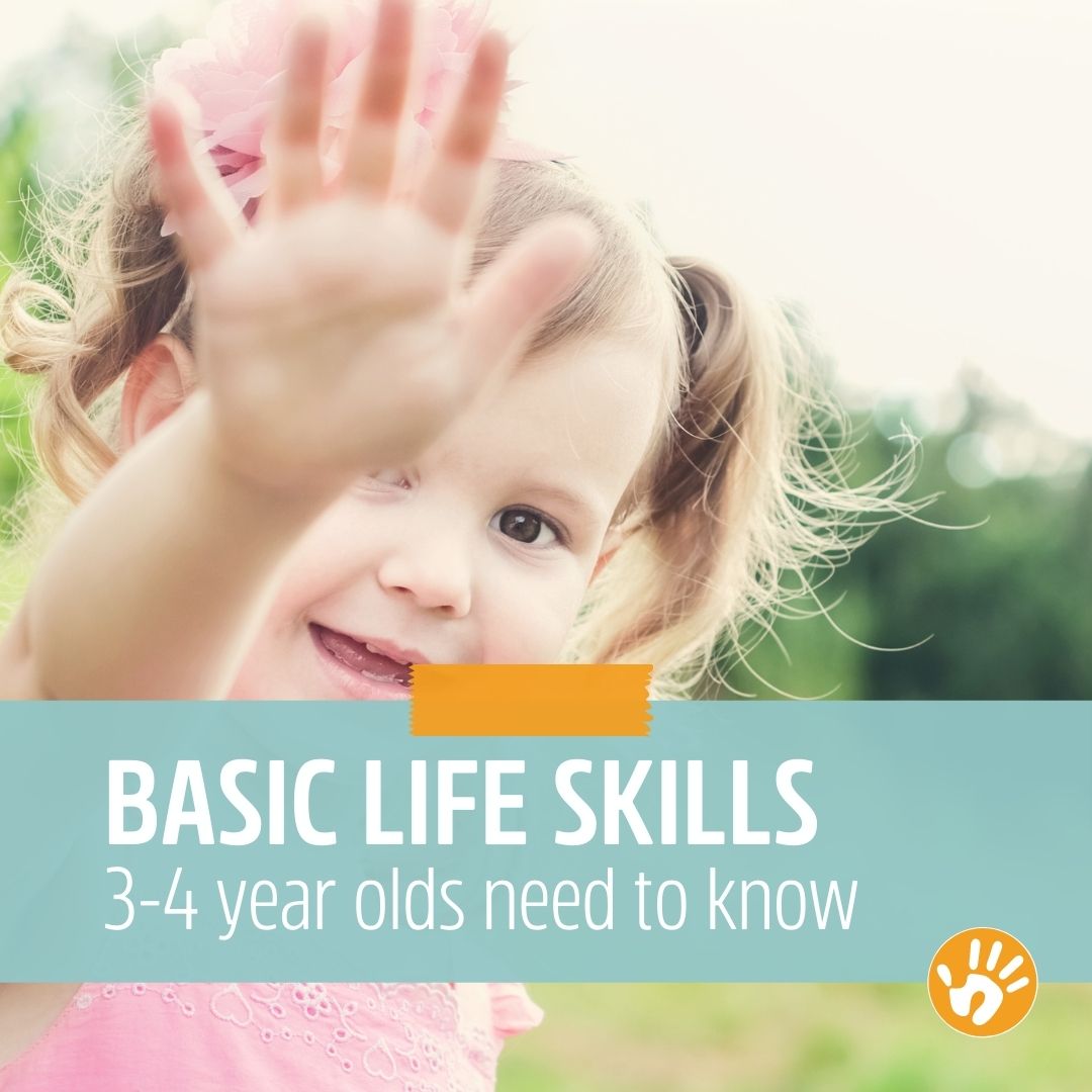 Life Skills for Preschool and Things to Teach a 3 & 4 Year Old - HOAWG