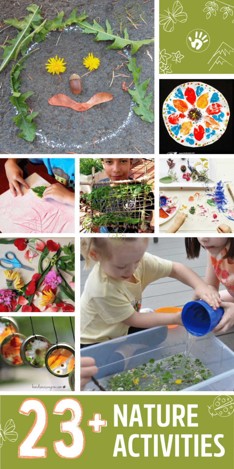 23+ Simple Nature Activities for Kids to Create, Explore & Learn