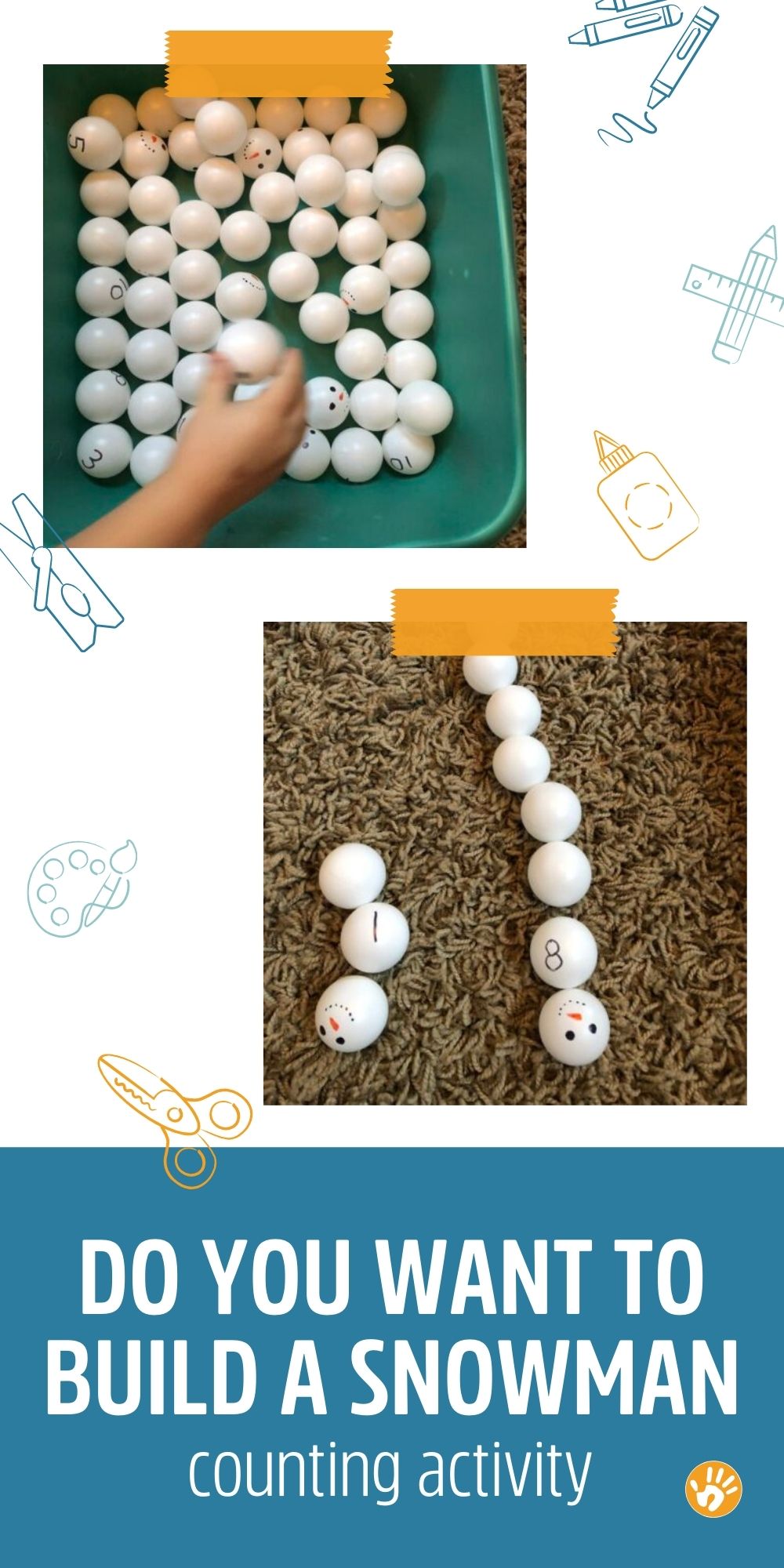 Do You Want to Build a Snowman Counting Activity?