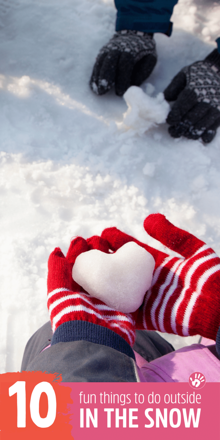 10 Fun Ideas for Playing in the Snow Outside - Hands On As We Grow®