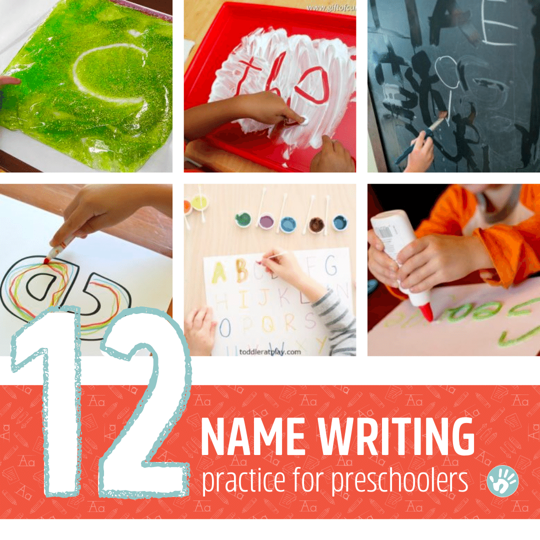 Practice Name Writing in 12 Fun Ways for Preschoolers