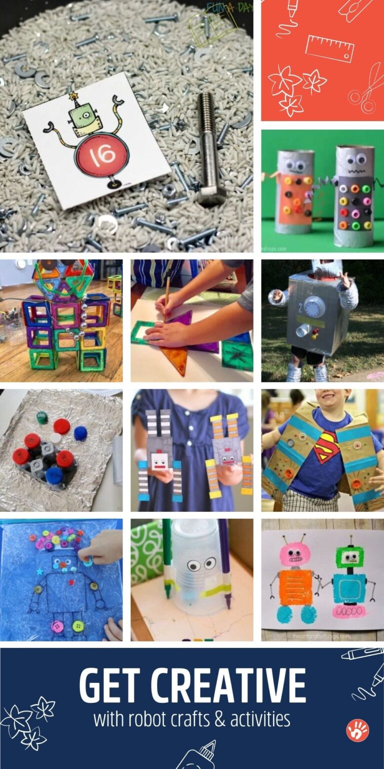 20 Robot Activities & Robot Crafts All Kids Need to Do!