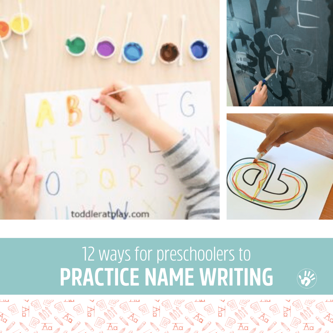 Practice Name Writing in 12 Fun Ways for Preschoolers