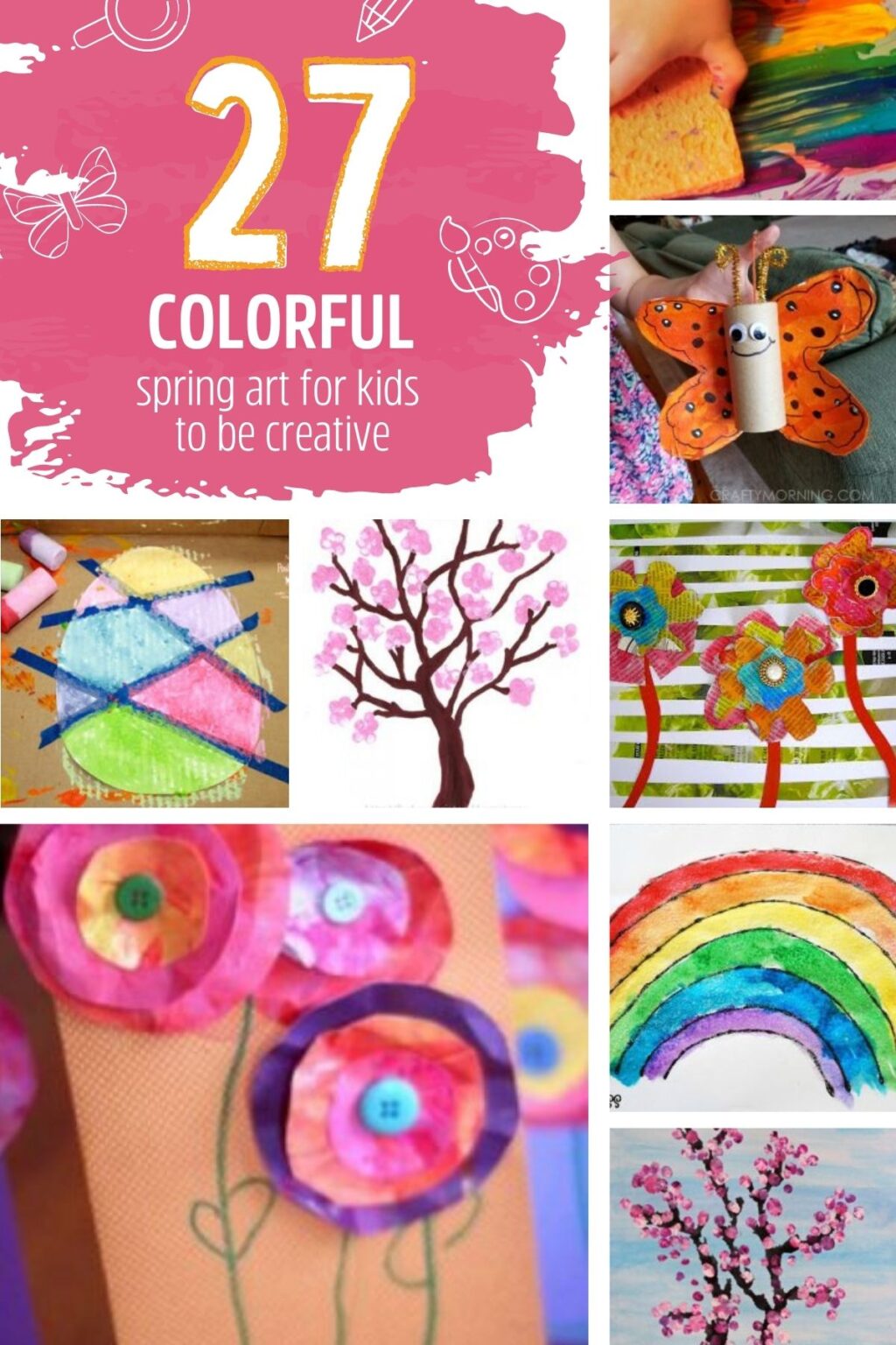 27 Colorful Spring Art Projects for Kids- hands on : as we grow