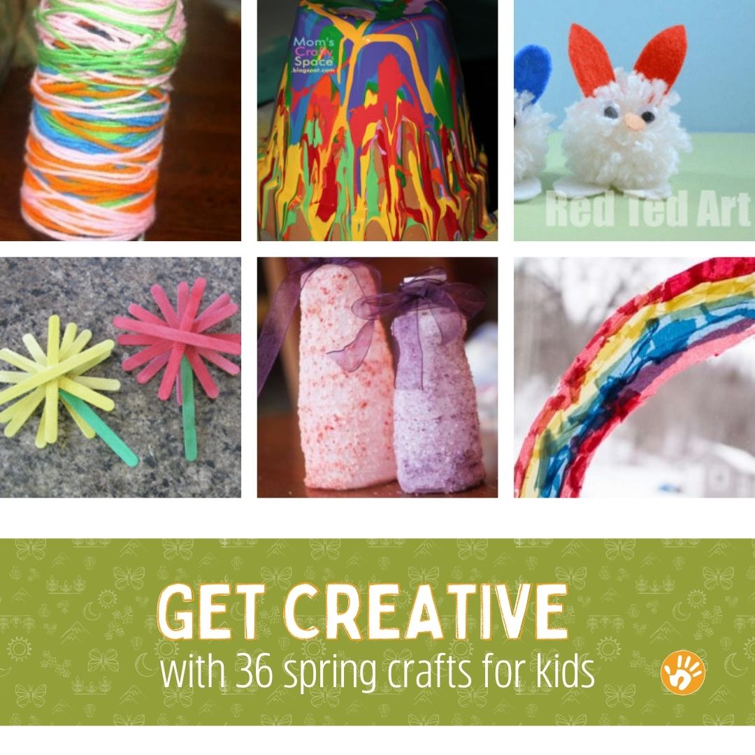 36 Simple Spring Crafts for All Kids - Flowers, Rainbow, Bunny & More ...