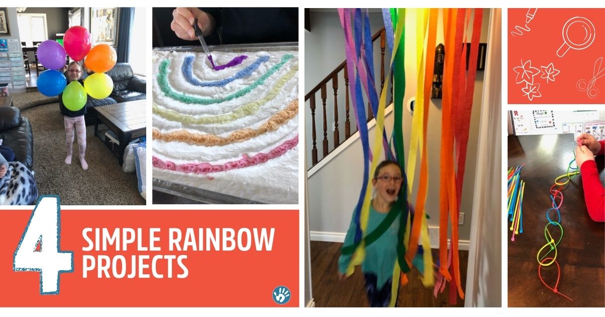 4 Simple, Easy Prep Rainbow Projects for Kids - Hands On As We Grow®