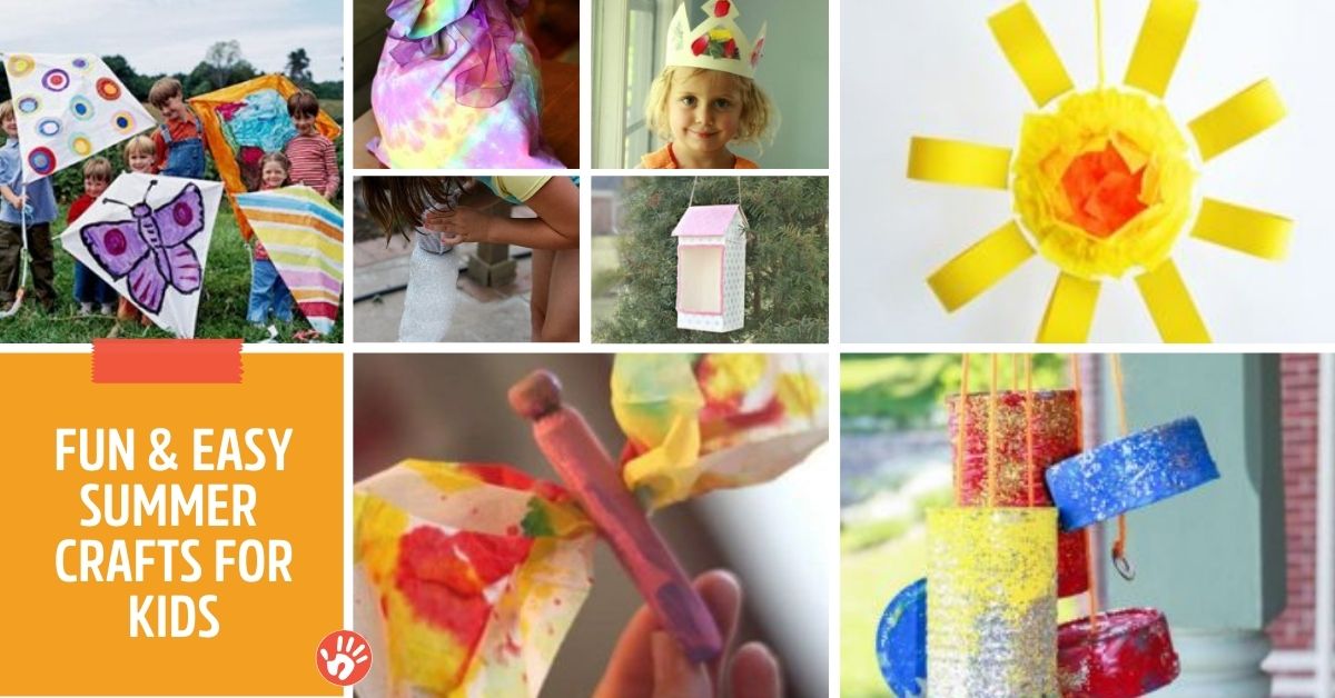 30 Easy Must-Make Summer Crafts for Kids - Hands On As We Grow®