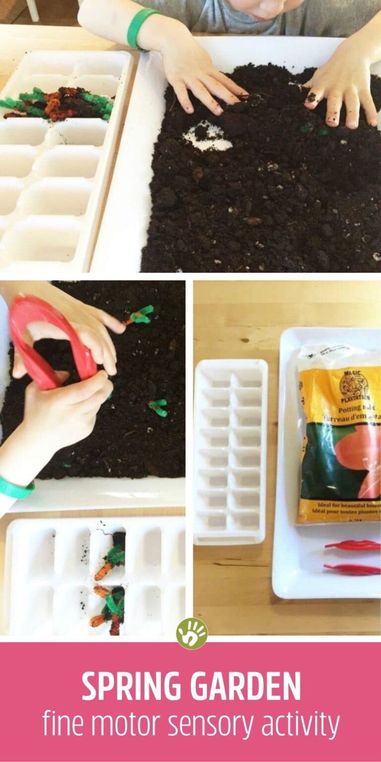 Spring Garden Fine Motor Sensory Activity - Hands On As We Grow®