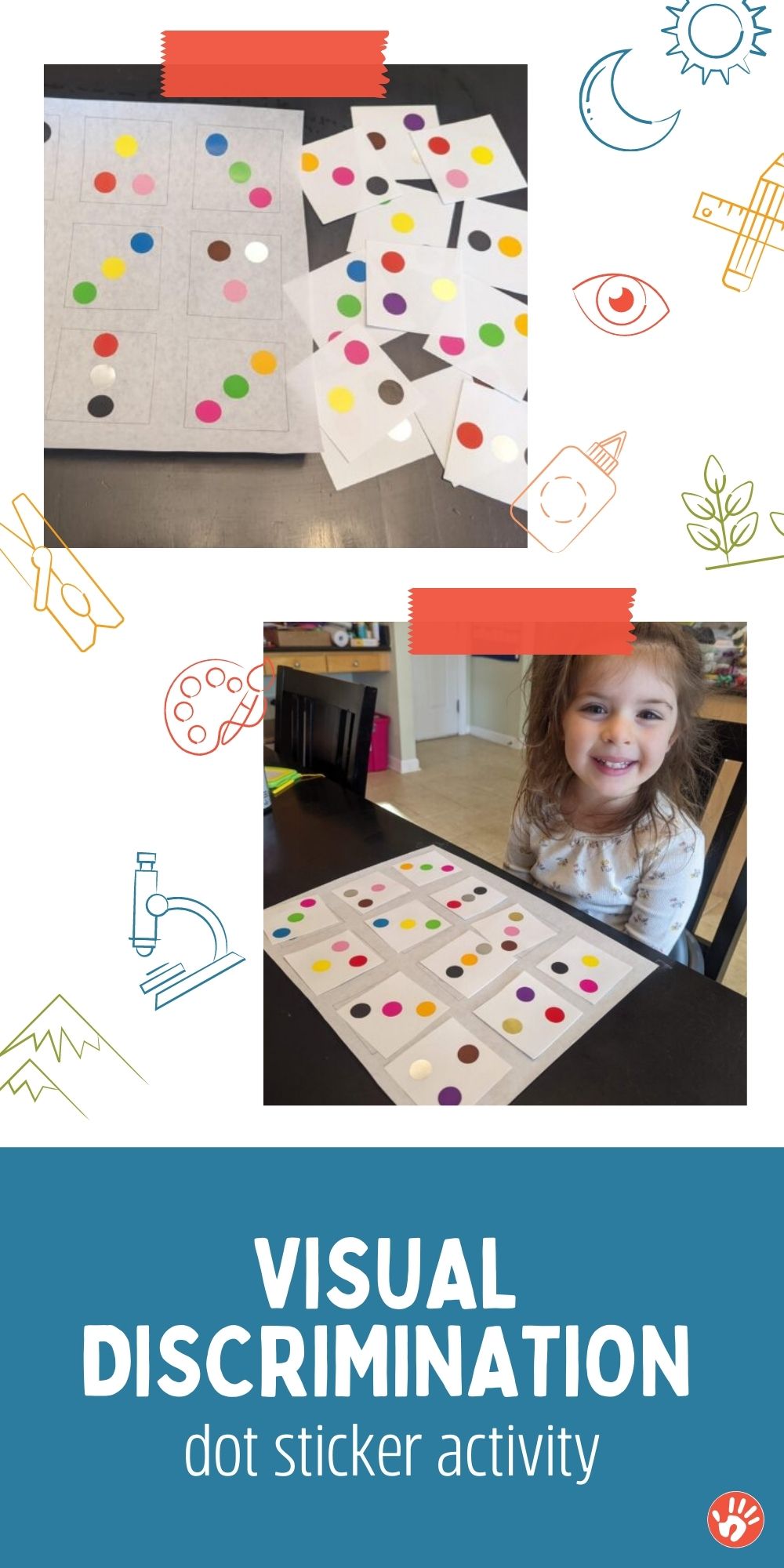 Visual Discrimination Activity With Dot Stickers That's Simple & Fun