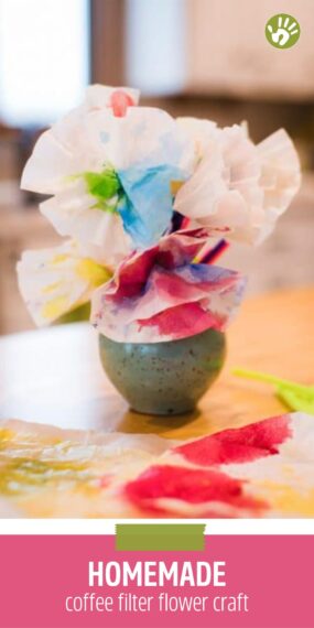 Colored Coffee Filter Flowers for Kids to Make - Hands On As We Grow®
