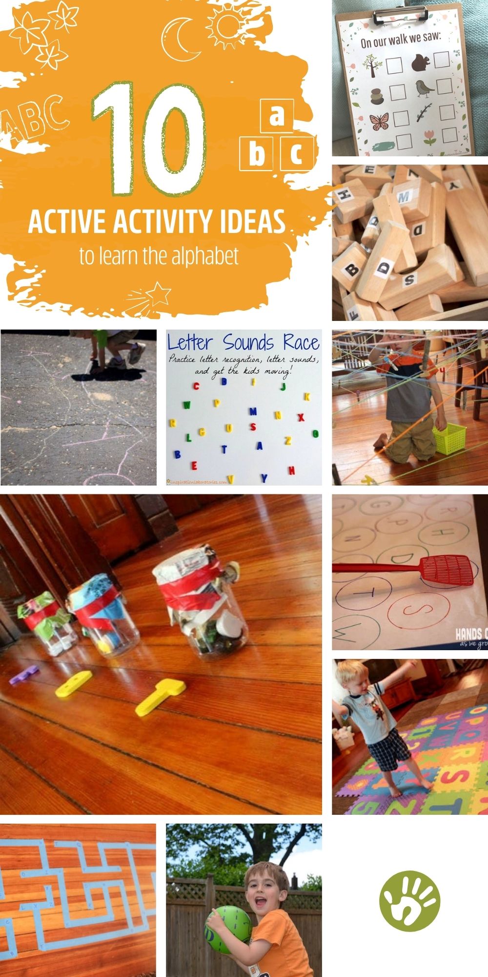 10 Active Activity Ideas to Learn the Alphabet - Hands On As We Grow®