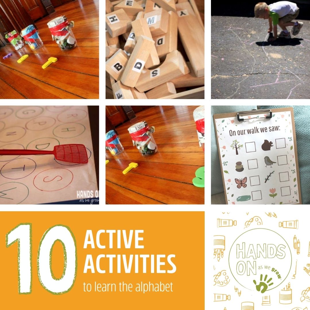 10 Active Activity Ideas to Learn the Alphabet - Hands On As We Grow®