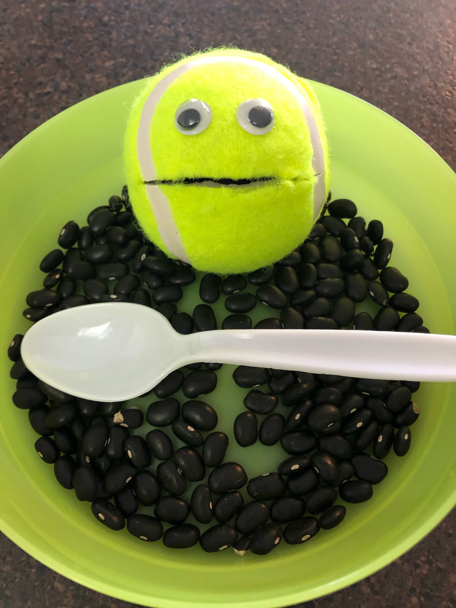 CHOMP! Feed the Tennis Ball Pac-Man! A Squeezing Fine Motor Activity