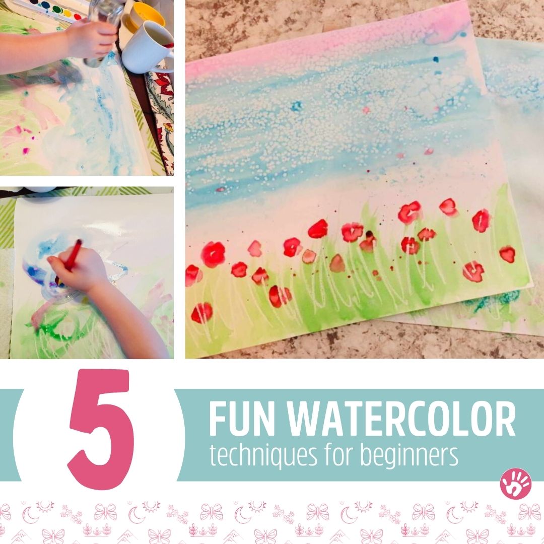 5 Beginner Watercolor Techniques for Kids - Hands On As We Grow®