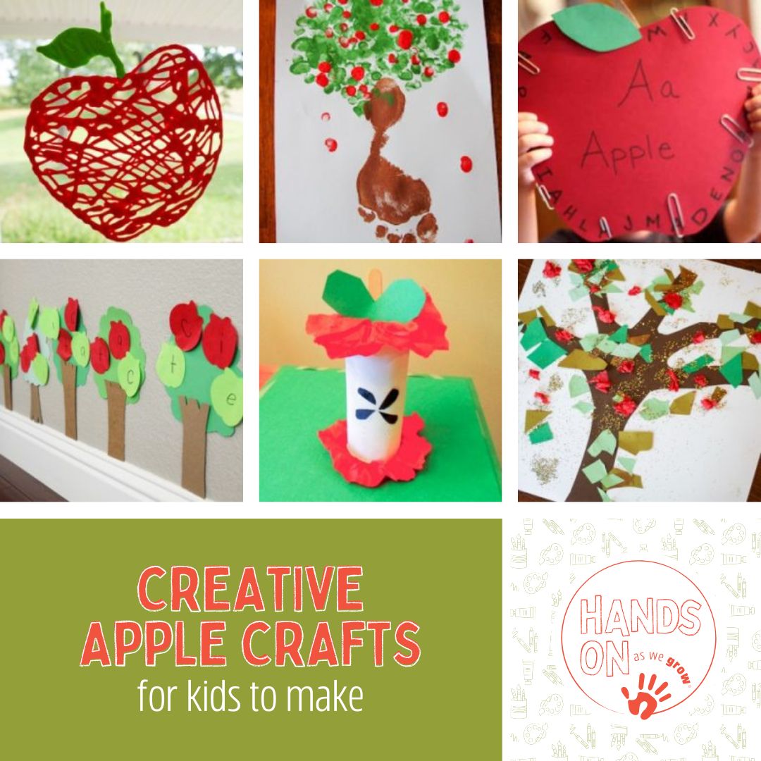 Easy & Cute Apple Crafts for Kids to Create - Hands On As We Grow®
