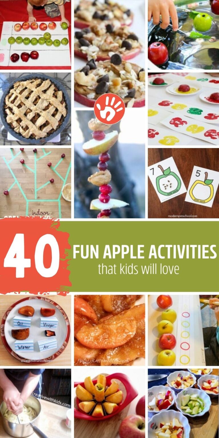 40 Easy Apple Activities for Kids to Experiment, Create & Learn - HOAWG