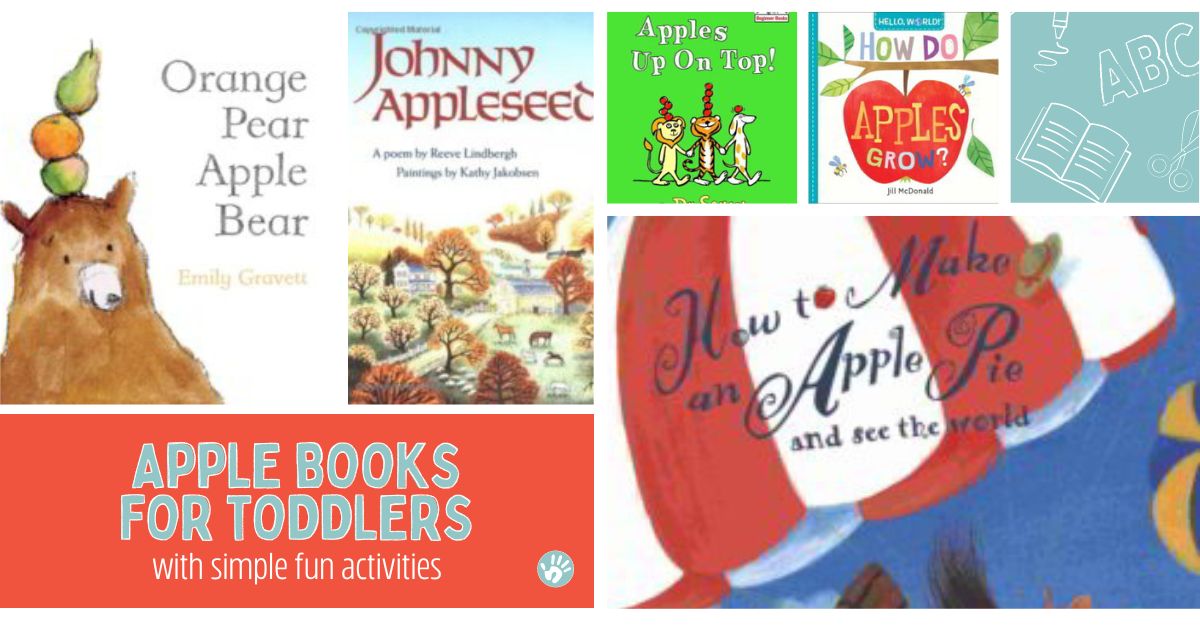 Apple Books for Toddlers with Simple Fun Activities - HOAWG