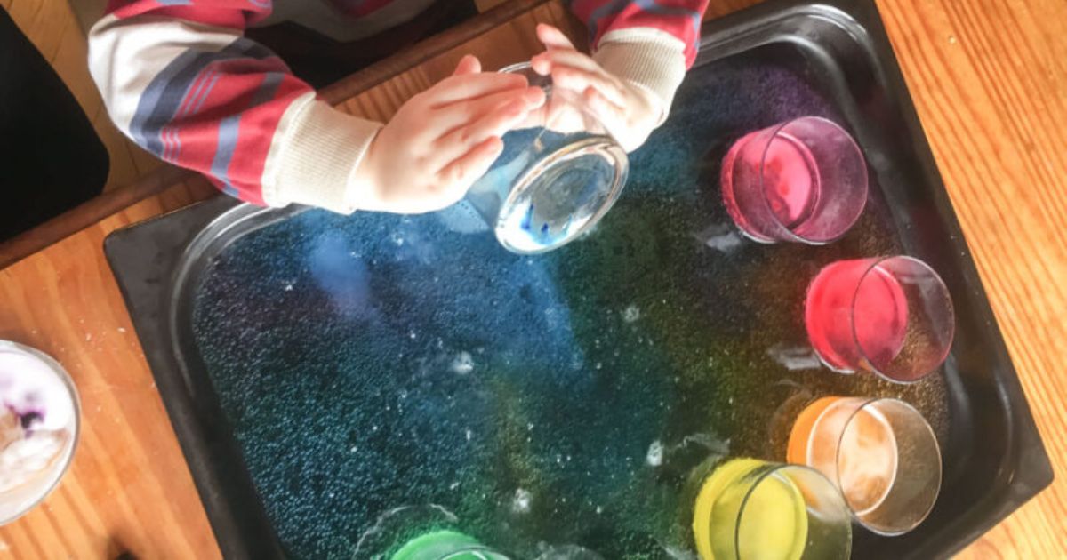 Hidden Colors Experiment for Preschoolers + Breaking Out of the Rut