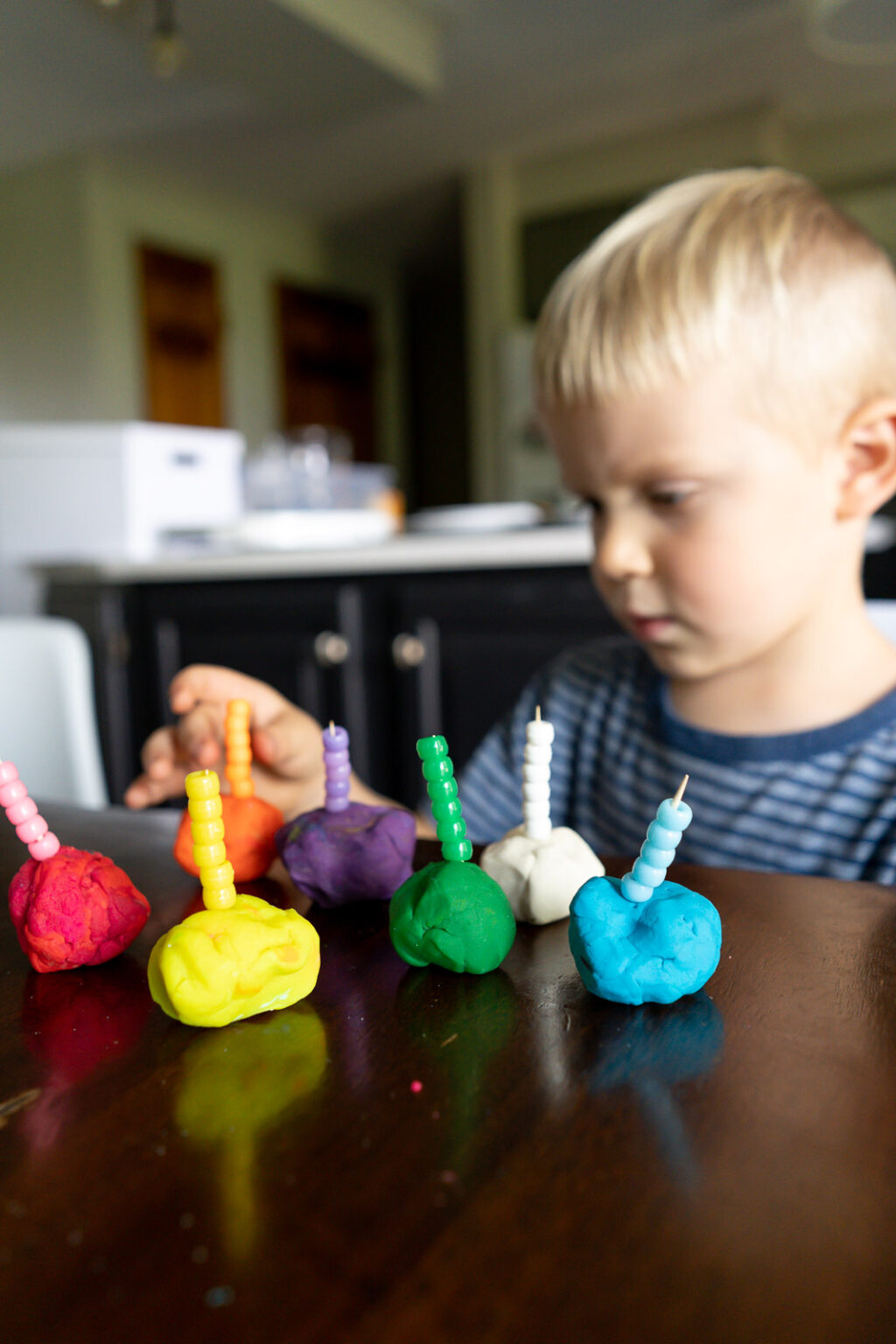 Creative Color Sorting Activity to Make with Play Dough, Beads, and ...