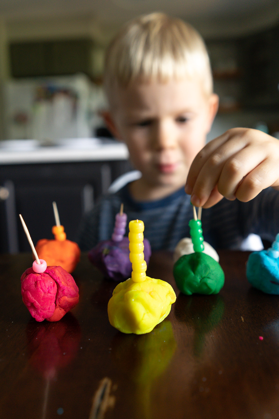 Creative Color Sorting Activity to Make with Play Dough, Beads, and ...