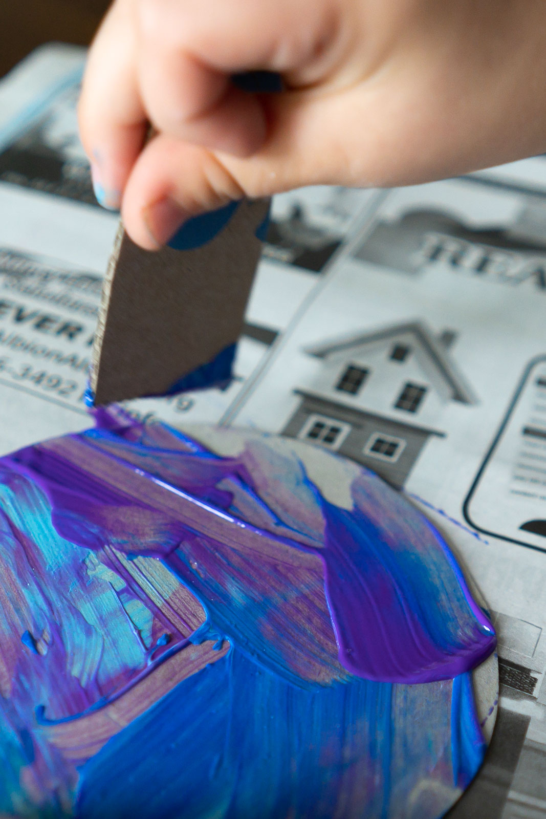 A Great Garland Craft Made From Your Child's Sparkly Scrape Art