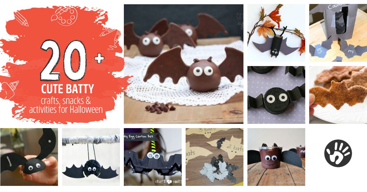 20+ Super Cute Batty Crafts, Snacks, and Activities for Halloween ...