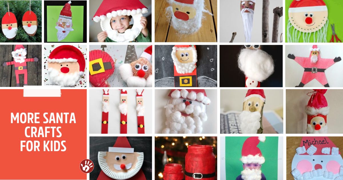 48 Santa Crafts for Kids to Make! Oh-So-Simple!