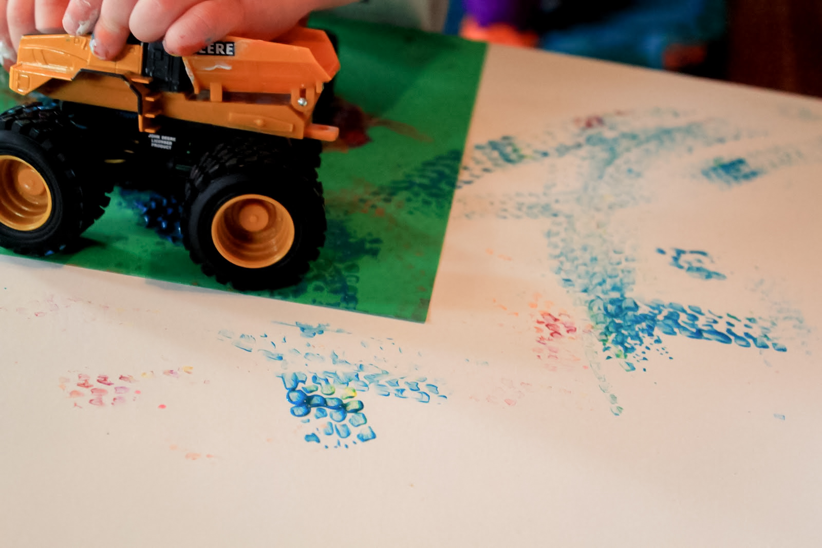 Painting with Trucks for Toddlers | hands on : as we grow