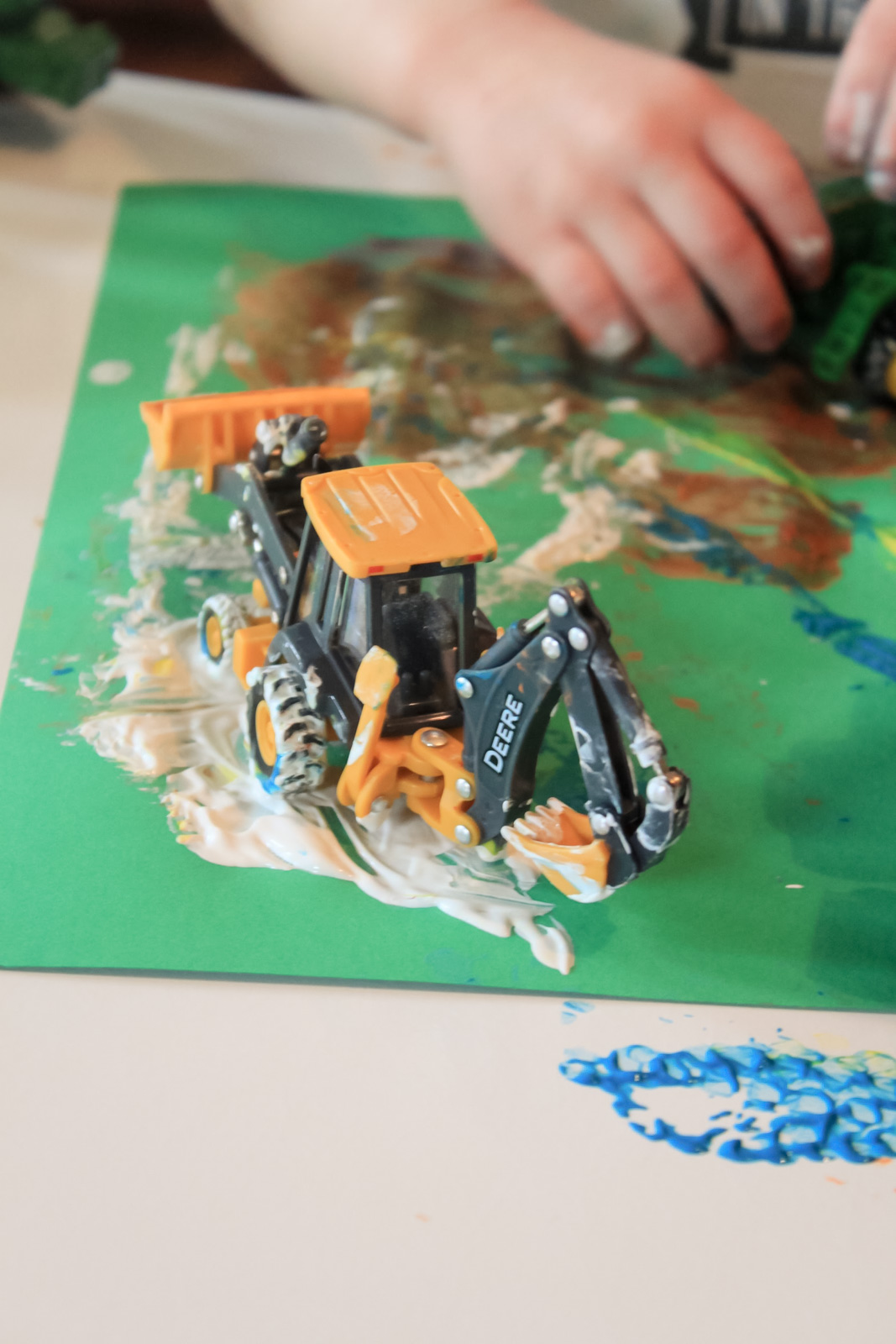 Painting with Trucks for Toddlers | hands on : as we grow