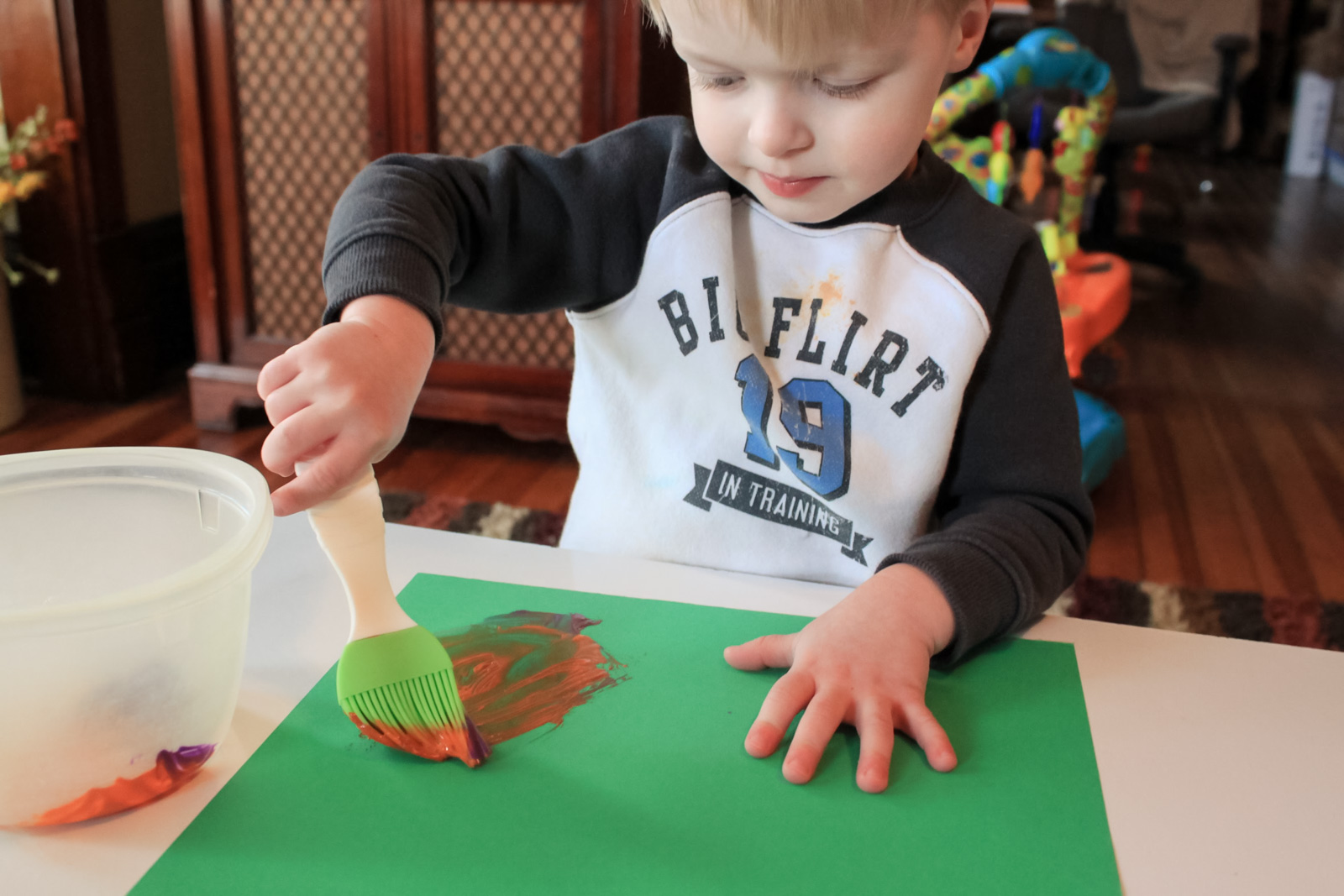 Painting with Trucks for Toddlers | hands on : as we grow
