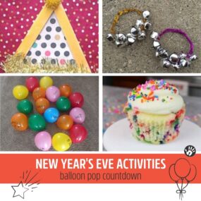 Balloon Pop Countdown of New Year's Kids Activities! Three, Two, One! POP!