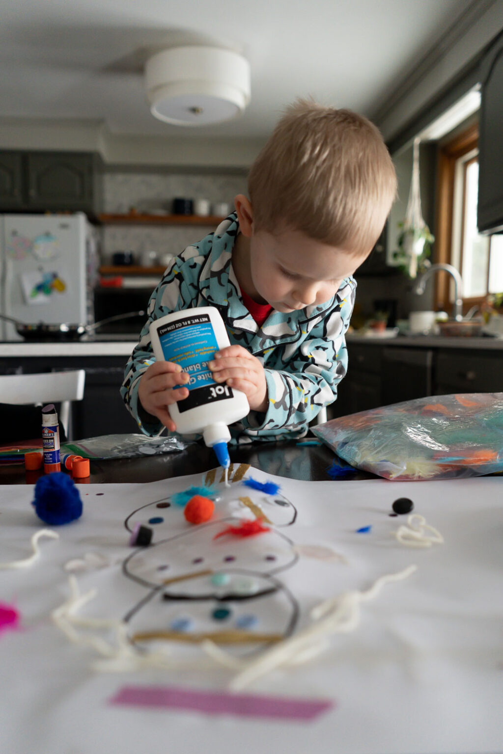 Happy Snowman Project to Trace & Decorate that is Fun for Many Ages!
