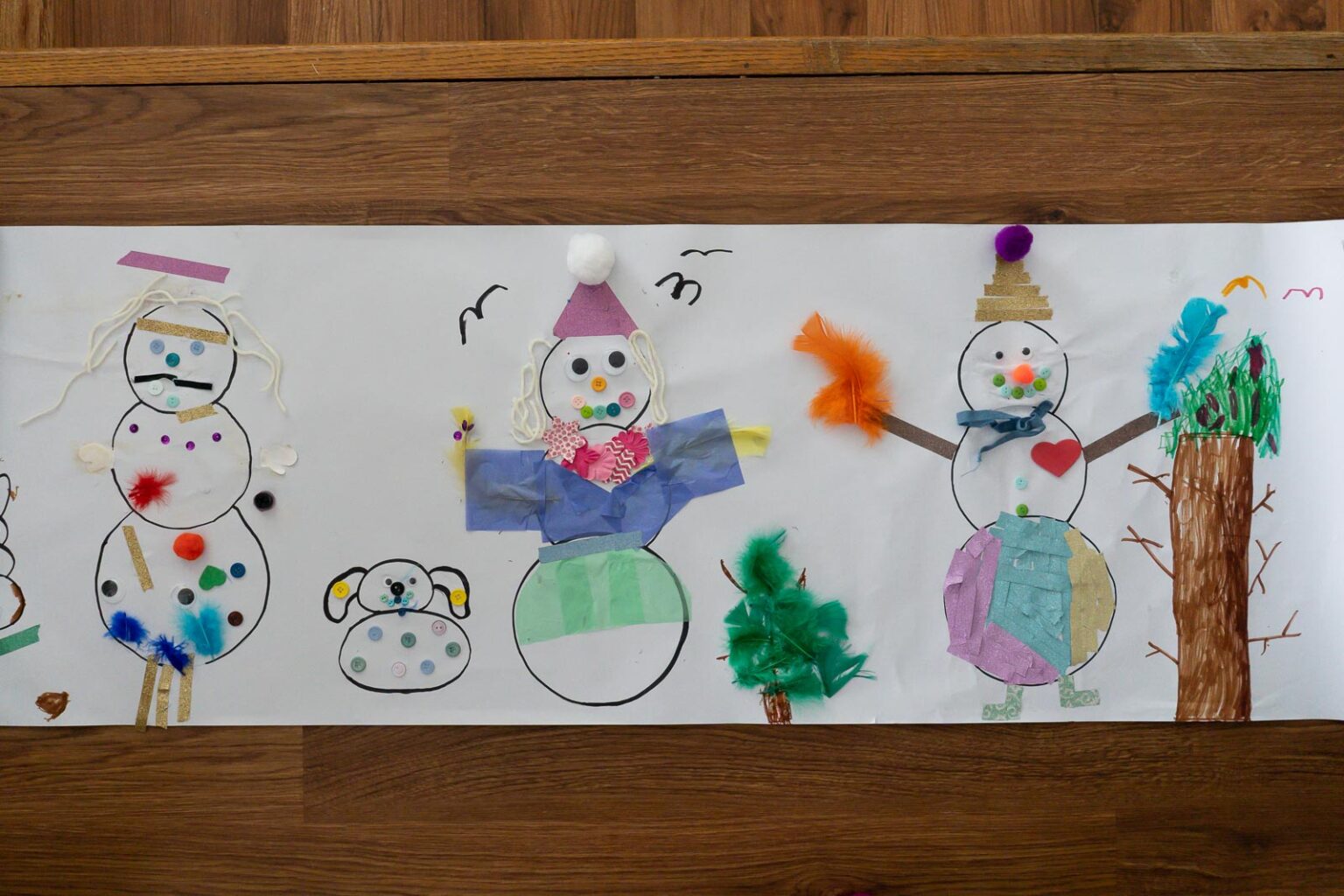 Happy Snowman Project to Trace & Decorate that is Fun for Many Ages!