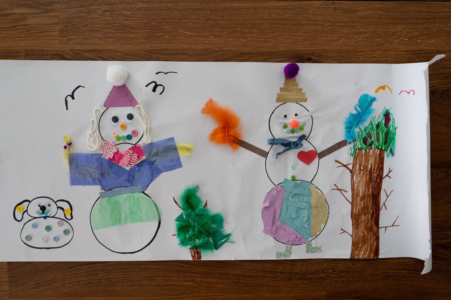Happy Snowman Project to Trace & Decorate that is Fun for Many Ages!
