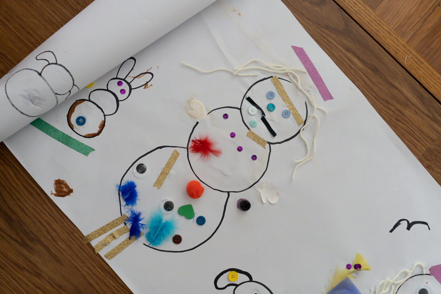 Happy Snowman Project to Trace & Decorate that is Fun for Many Ages!
